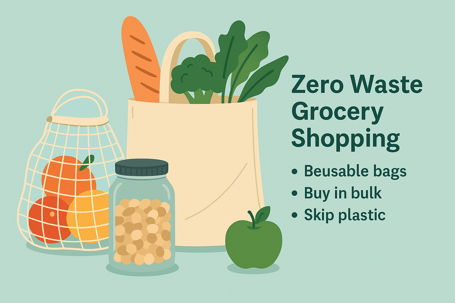 Zero Waste Grocery Shopping for Beginners | EarthlyEcoTips